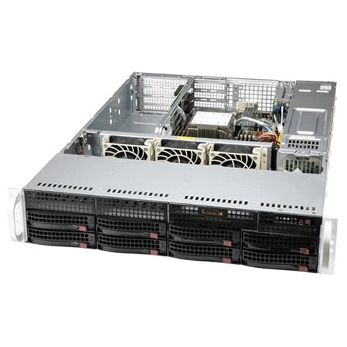 Сервер Supermicro SuperServer 520P-WTR 1 x /без ОЗУ/без накопителей/количество отсеков 3.5" hot swap: 8/2 x 650 Вт/LAN 1 Гбит/c