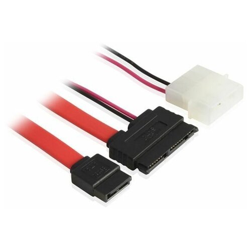 Комплект кабелей 0.5m micro SATA GCR micro SATA 16pin / SATA II до 3Gbps 7pin / Molex 4pin