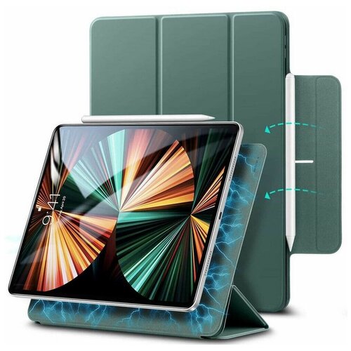 Чехол книжка ESR Rebound Magnetic Case с застежкой для iPad Pro 11 (2021) / iPad Pro 11 (2020), зеленый