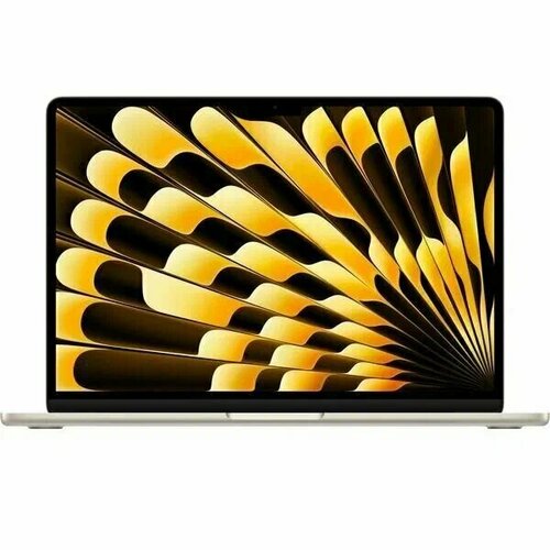 15.3 Ноутбук Apple MacBook Air 15 2024 2880x1864, Apple M3, RAM 8 ГБ, SSD 256 ГБ, Apple graphics 10-core, macOS, Starlight MRYR3 Английская раскладка