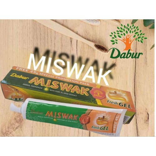Зубная паста Miswak Dabur Зубная паста с экстрактом Мисвака 90+45 гр.