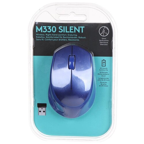 Мышь Logitech M330 Silent Plus Blue 910-004910