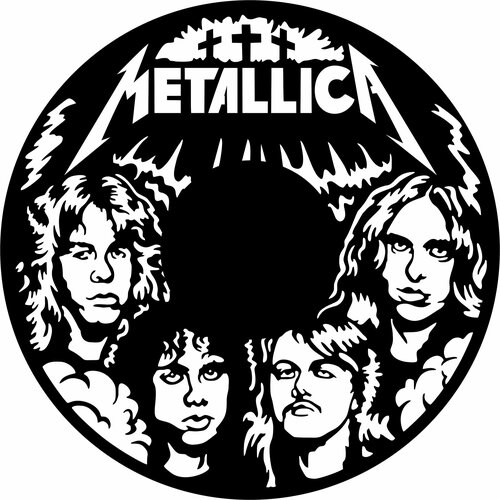Панно на стену из виниловой пластинки Metallica