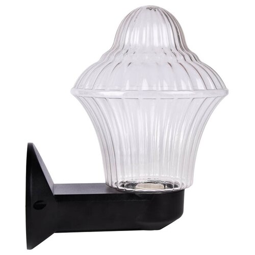 HIPER Уличный настенный светильник Libra HO-001, E27, 60 Вт, цвет арматуры: черный, цвет плафона бесцветный