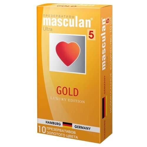 Презервативы masculan 5 Ultra Gold, 10 шт.