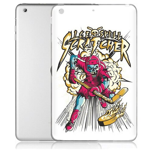 Чехол задняя-панель-накладка-бампер MyPads нарисованный скелет хоккеист для Apple iPad 9.7 (2017)/Apple iPad 9.7 (2018) A1822/A1823/A1893/A1954 противоударный