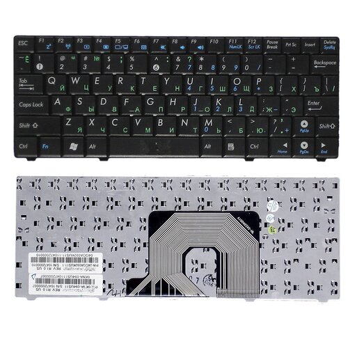 Клавиатура для ноутбука Asus Eee PC T91M, русская, черная