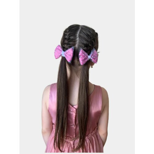 Резинки для волос Бантики для девочек, Цвет: Фуксия
