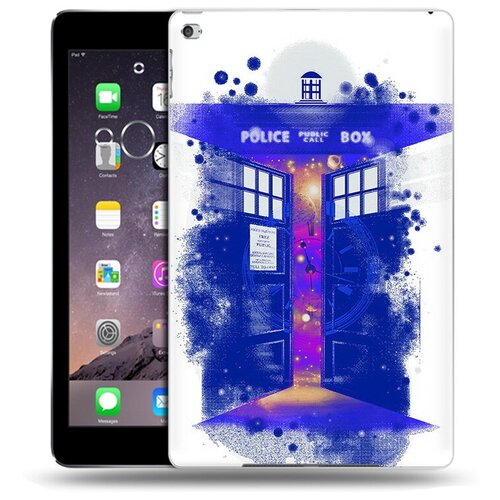 Чехол задняя-панель-накладка-бампер MyPads фиолетовый уголок абстракция для Apple iPad Air 2 (A1566/A1567) противоударный