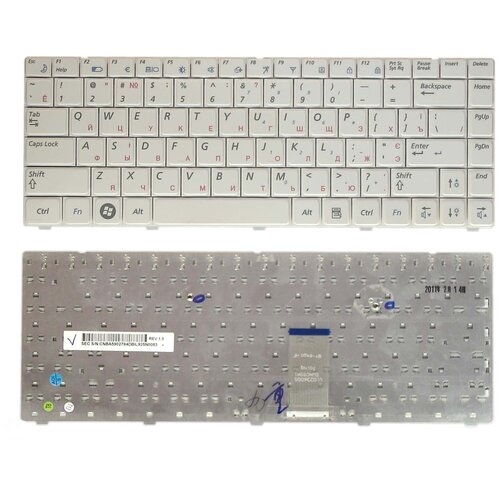 Клавиатура для ноутбука Samsumg NP-R470-FS03RU белая