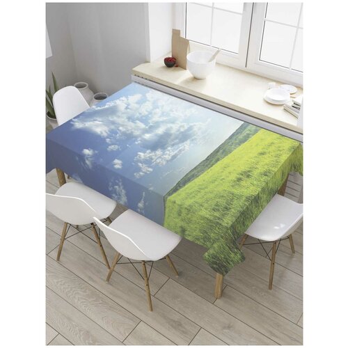 Скатерть прямоугольная JoyArty на кухонный стол "Дикие луга" из оксфорда, 120x145 см