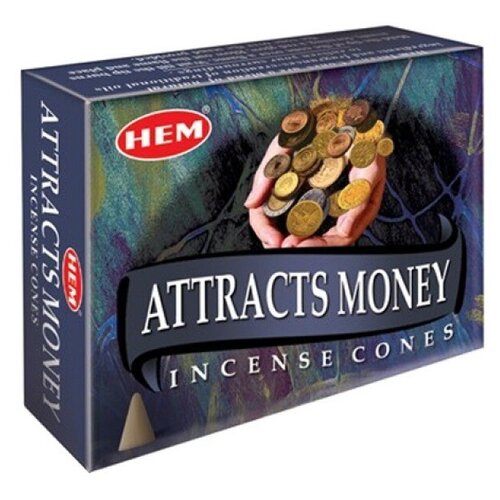 Благовония конусы Привлечение Денег ХЕМ (HEM Attracts Money)