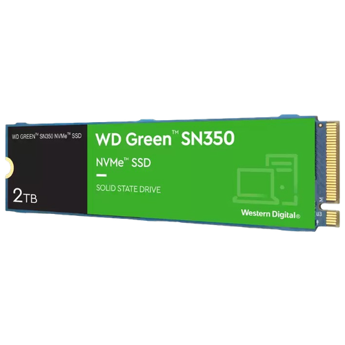 Твердотельный накопитель Western Digital WD Green SN350 NVMe 2 ТБ M.2 WDS200T3G0C