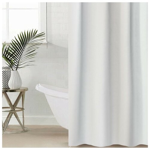 Вилина Штора для ванной Mirage,180×180 см, цвет белый