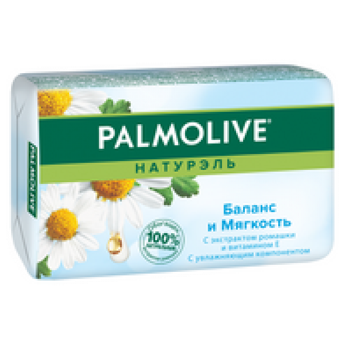 Colgate-Palmolive Мыло туалетное Palmolive с экстрактом Ромашки и витамином Е 90 гр