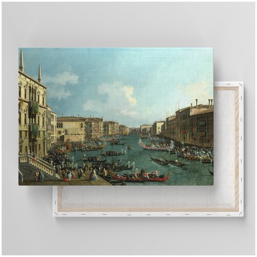 Картина на холсте с подрамником / Canaletto / Каналетто - Регата на Гранд Канале