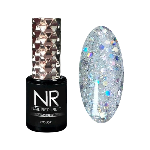 Nail Republic гель-лак для ногтей Color, 10 мл, 10 г, 422 мерцающий алмаз