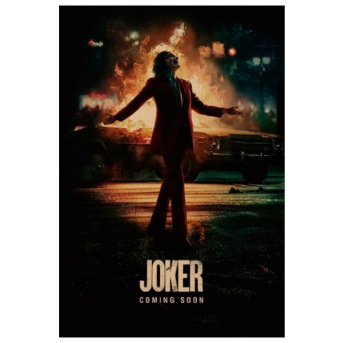 Постер на стену Танец Джокера, интерьерный плакат, 51х35 см