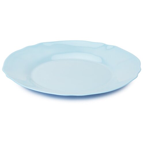 Тарелка обеденная, стекло, 24 см, круглая, Louis XV Light blue, Luminarc, Q3699