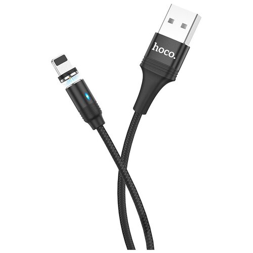 Аксессуар Hoco U76 Fresh Magnetic USB - Lightning Black 115179