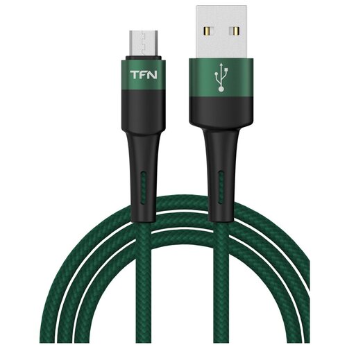 Кабель TFN USB-A/microUSB Envy 1.2m нейлон green