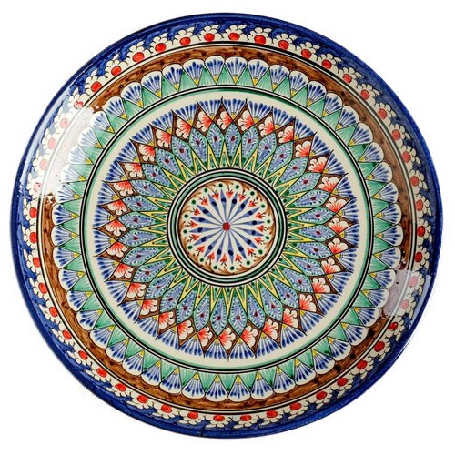 Шафран ляган Риштанская Керамика 2300500, 31 см, 1 шт., разноцветный