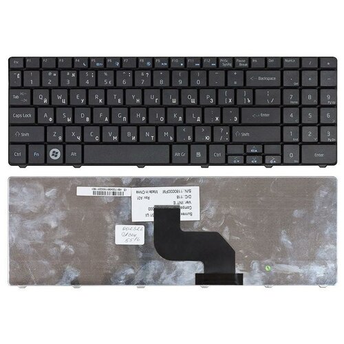 Клавиатура для ноутбука Acer eMachines G630 русская, черная