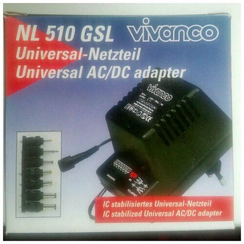 Универсальный AC/DC блок питания адаптер NL 510 GSL