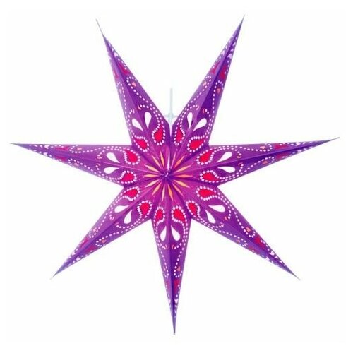 Подвесная звезда-плафон сири (фиолетовая), 70 см, белый кабель, цоколь Е14, STAR trading