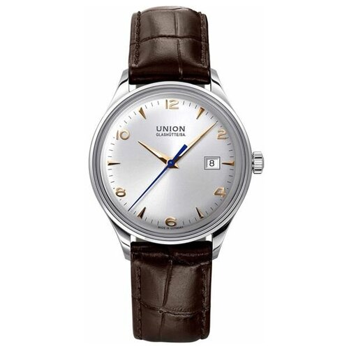 Наручные часы Union Glashutte, коричневый, серебряный