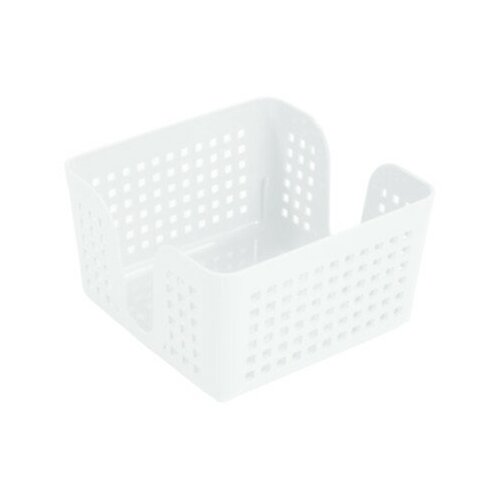Салфетница квадратная Лофт, набор 2шт, цвет белый / подставка для салфеток / кухонный органайзер для хранения