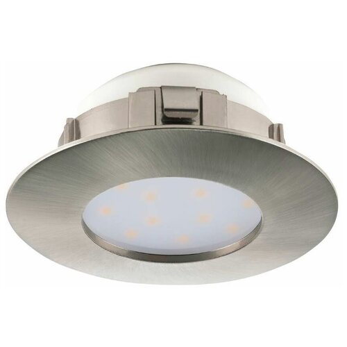 Светильник EGLO 95819, LED, 6 Вт, 3000, теплый белый, цвет арматуры: никель, цвет плафона: белый
