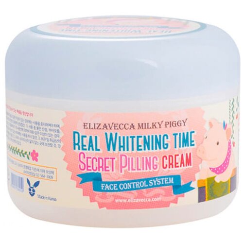 Elizavecca пилинг-крем для лица Milky Piggy Real Whitening Time Secret Pilling Cream, 100 мл