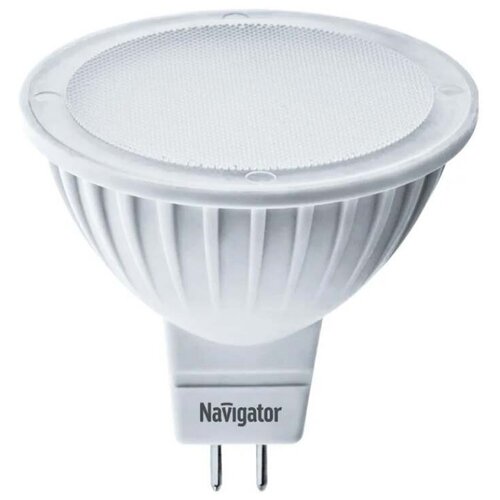 Лампочка светодиодная Navigator NLL-MR16, 94262, GU5.3, 5W, 3000K, 12В, теплый свет (4шт)