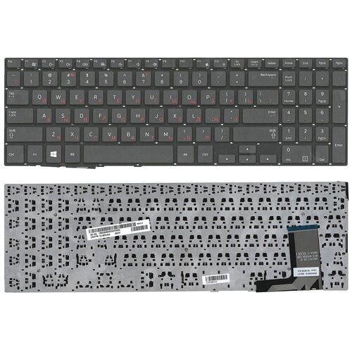 Клавиатура для ноутбука Samsumg BA75-04478C черная без рамки