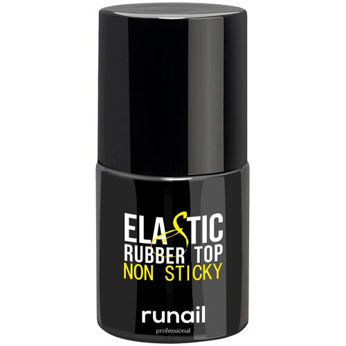 Runail Professional Верхнее покрытие Elastic Rubber Top без липкого слоя, прозрачный, 10 мл, 43 г