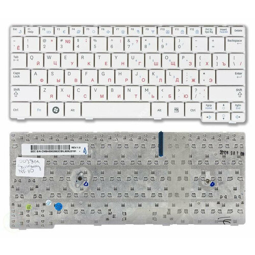 Клавиатура для ноутбука Samsumg CNBA5902862 белая