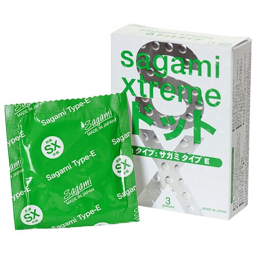 Презервативы Sagami Xtreme Type E Dotted, 3 шт.