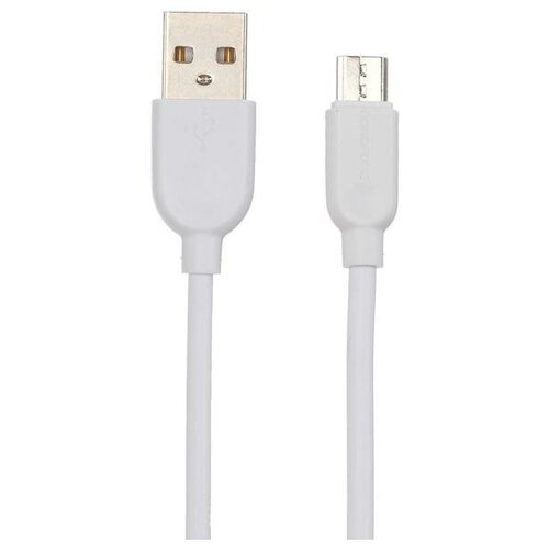 Кабель Borofone BX14, micro USB - USB, 2,4 А, 1 м, белый 5402323