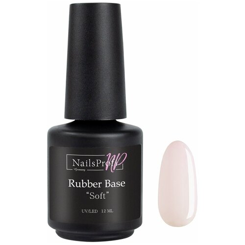 NailsProfi Базовое покрытие Rubber Base, soft, 30 мл