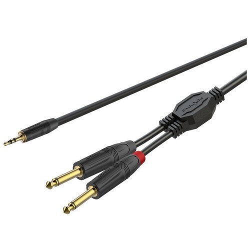 Кабель аудио 1xMini Jack - 2xJack Roxtone GPTC100/3 3.0m