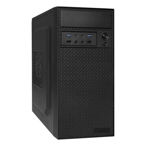 Exegate EX291271RUS Корпус Minitower ExeGate BAA-109U2 (mATX, без БП, 2*USB+2*USB3.0, аудио, черный)