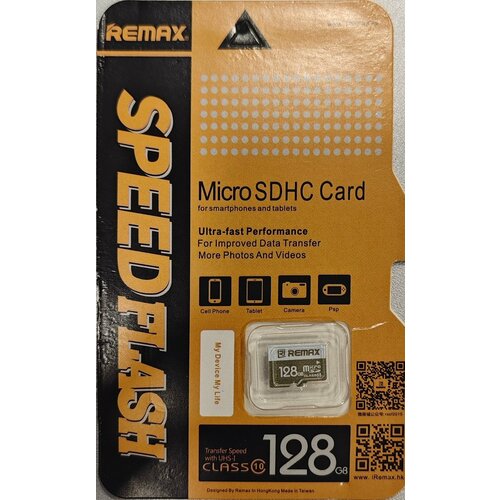 MicroSDHC Card Remax Speed Flash 128Gb