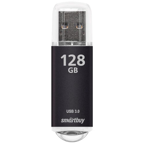 Флешка SmartBuy V-Cut USB 3.0/3.1 128 ГБ, 1 шт., черный