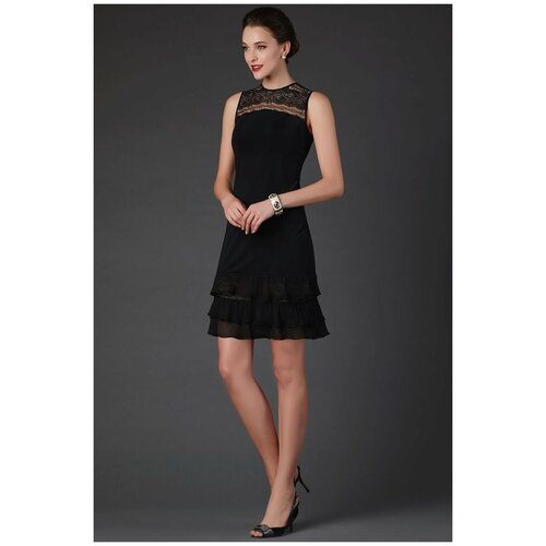 Платье Арт-Деко, размер 46, черный