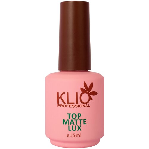 KLIO Professional Верхнее покрытие Top Matte Lux, 15 мл, прозрачный, 15 мл