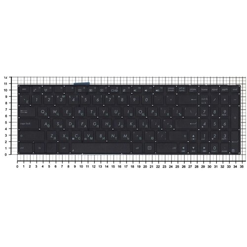 Клавиатура для ноутбука Asus E502, E502S, E502M черная