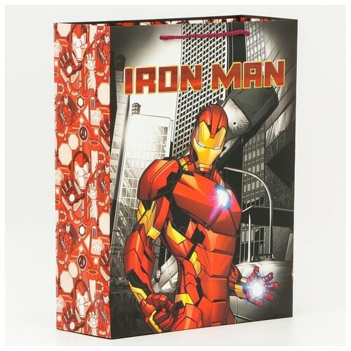 MARVEL Пакет подарочный "Iron Man", Мстители, 31х40х11,5 см