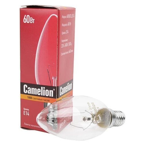 Лампа Camelion 60/B/CL/E14, 1шт