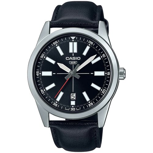 Наручные часы CASIO MTP-VD02L-1E, серебряный, черный